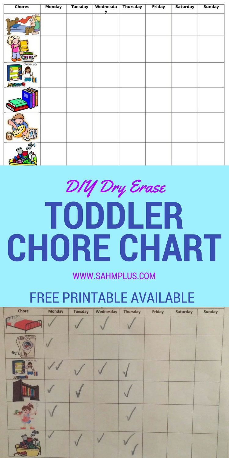 Toddler Chore Chart How To Make A Dry Erase Chore Chart For Toddlers Toddler Chore Chart How To Make A Dry Erase Chore Chart For Toddlers