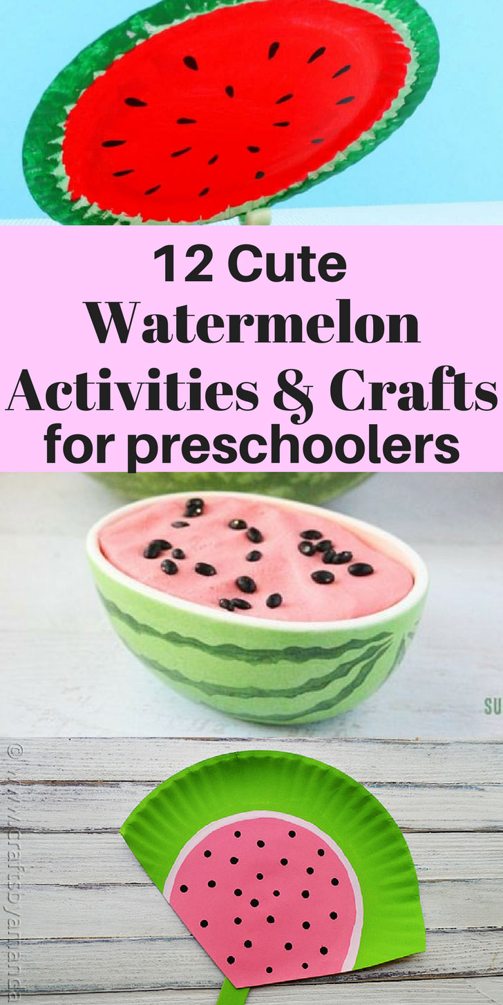Watermelon Activities For Preschoolers Cute Easy Crafts For Little Kids